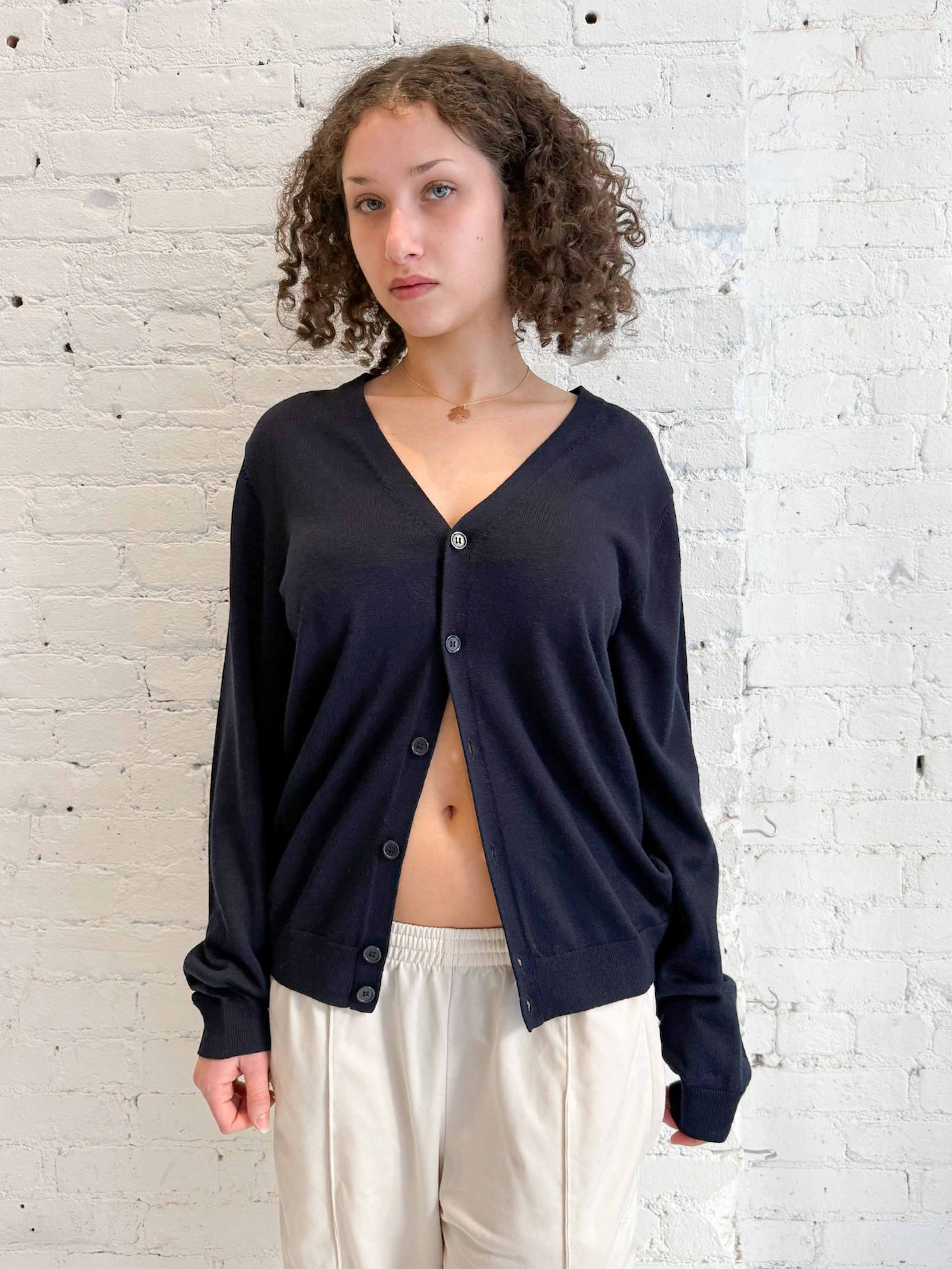 Tiffany & Co Navy Cardigan – Dana Foley NYC