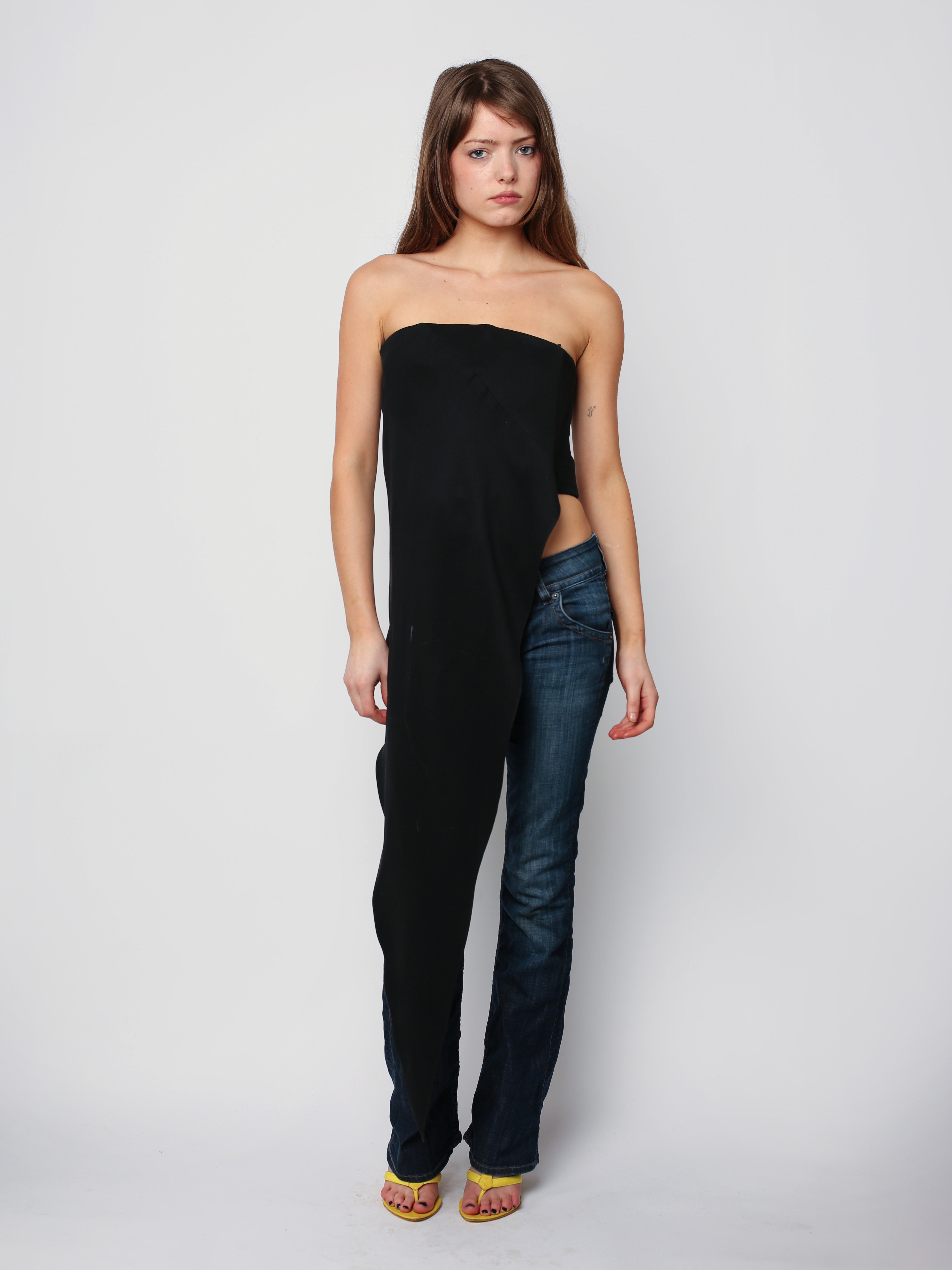 Asymmetrical Corset Top - Black – Dana Foley NYC